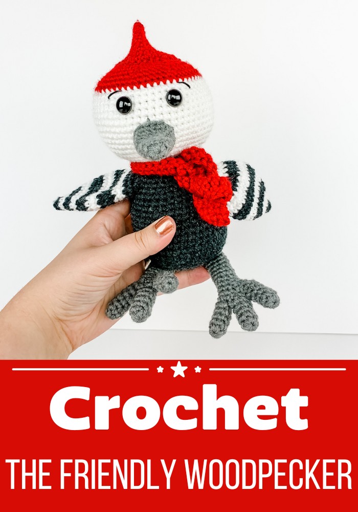 Crochet The Friendly Woodpecker Amigurumi Pattern - Yours Patterns