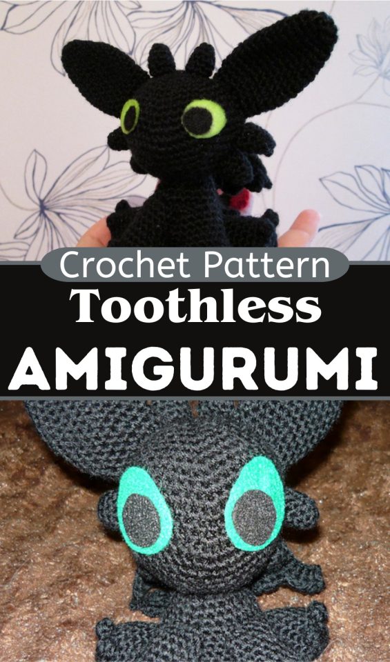 Crochet Toothless Amigurumi Pattern - Yours Patterns