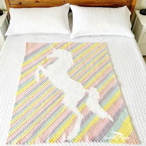 Crochet Unicorn Blanket Pattern - Yours Patterns