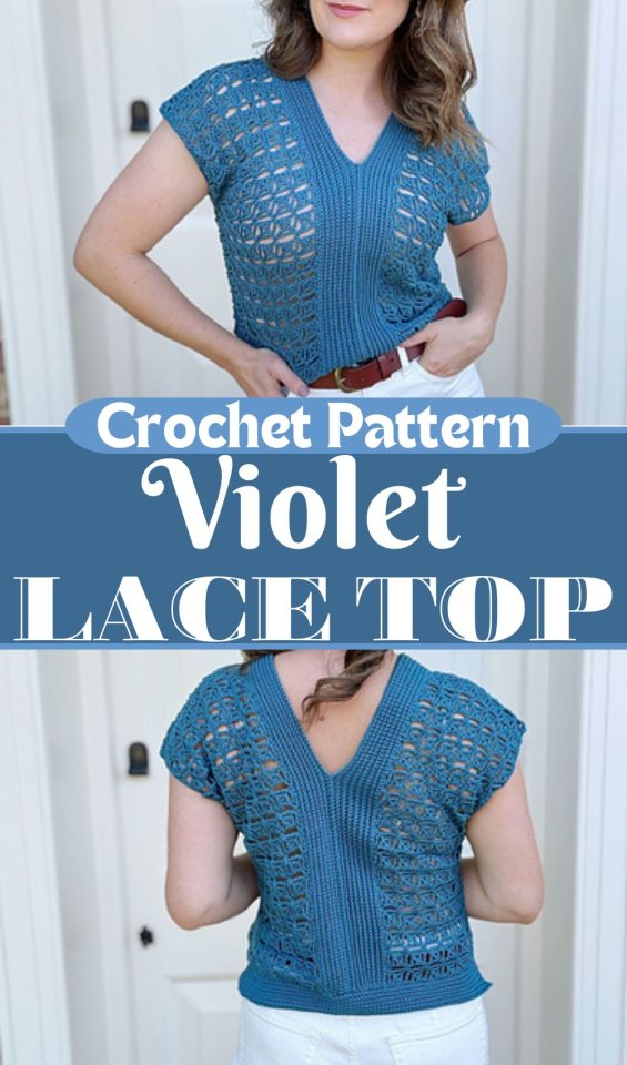 Crochet Violet Lace Top Pattern - Yours Patterns