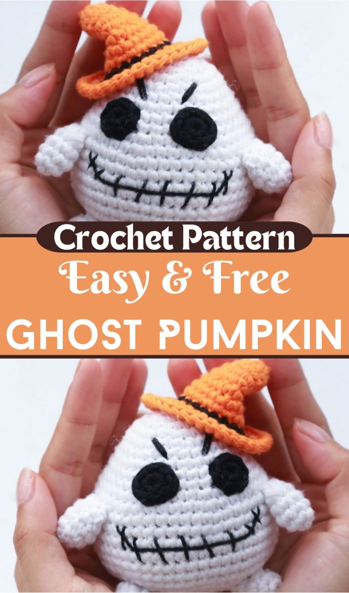 Crochet Amigurumi Ghost Pumpkin Pattern - Yours Patterns
