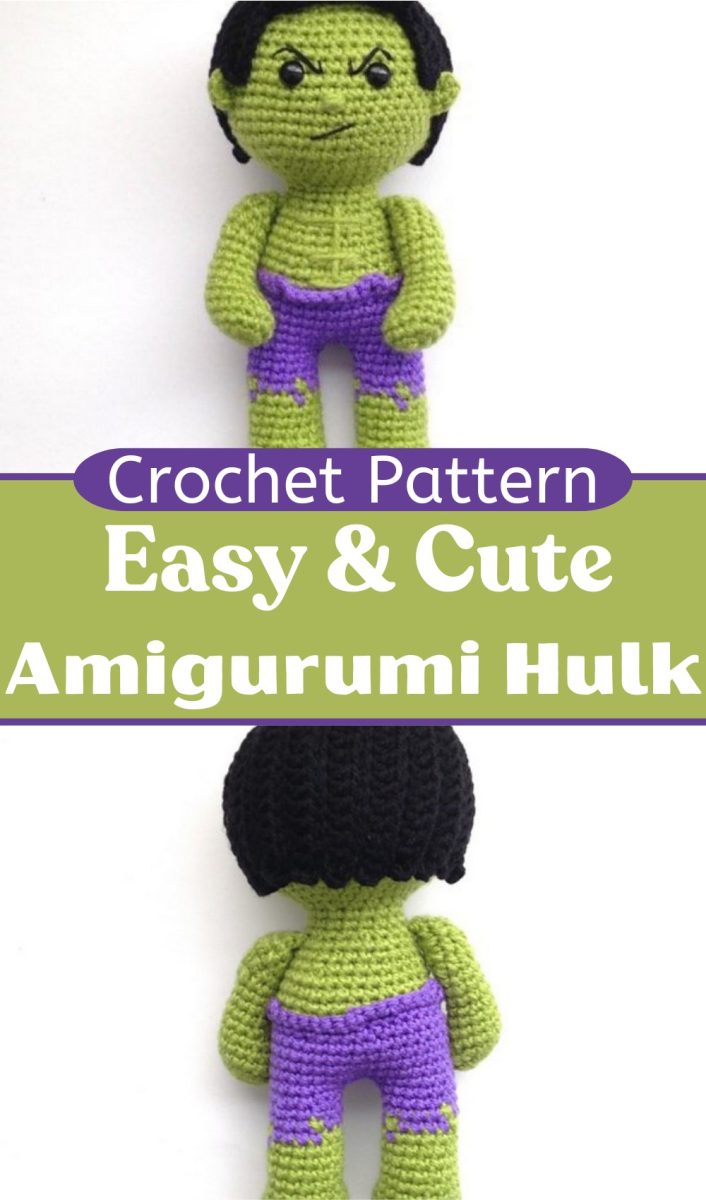 Crochet Amigurumi Hulk Pattern - Yours Patterns