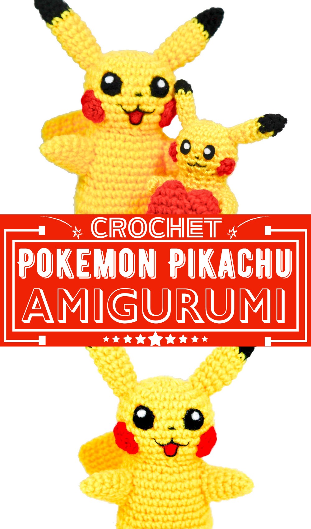 Crochet Pokemon Pikachu Amigurumi Pattern - Yours Patterns
