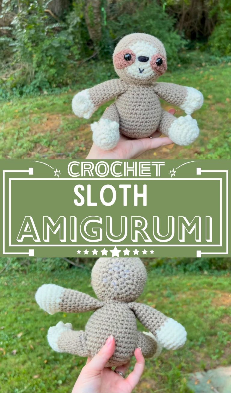 Crochet Sloth Amigurumi Pattern - Yours Patterns