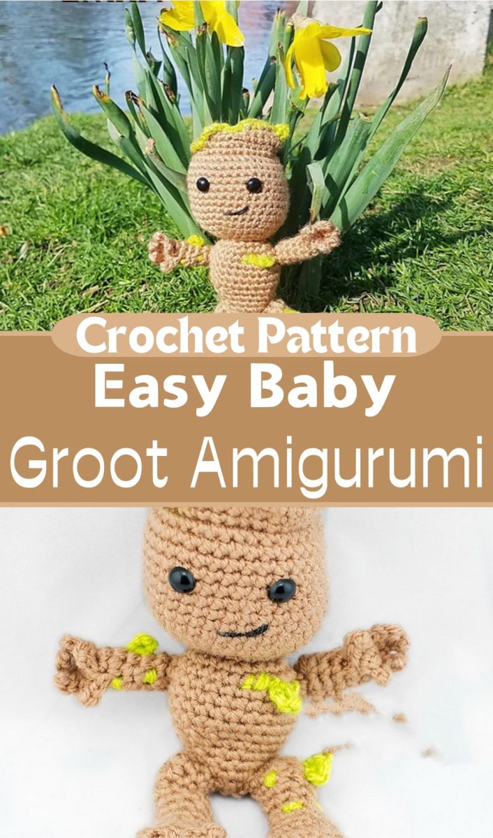 Crochet Groot Amigurumi Pattern - Yours Patterns