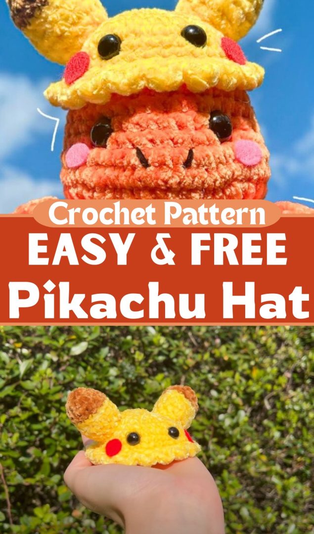 How To Crochet A Pikachu Hat - Yours Patterns