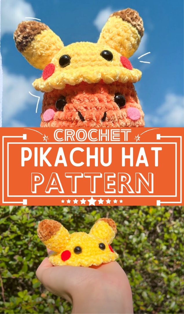 How To Crochet A Pikachu Hat - Yours Patterns