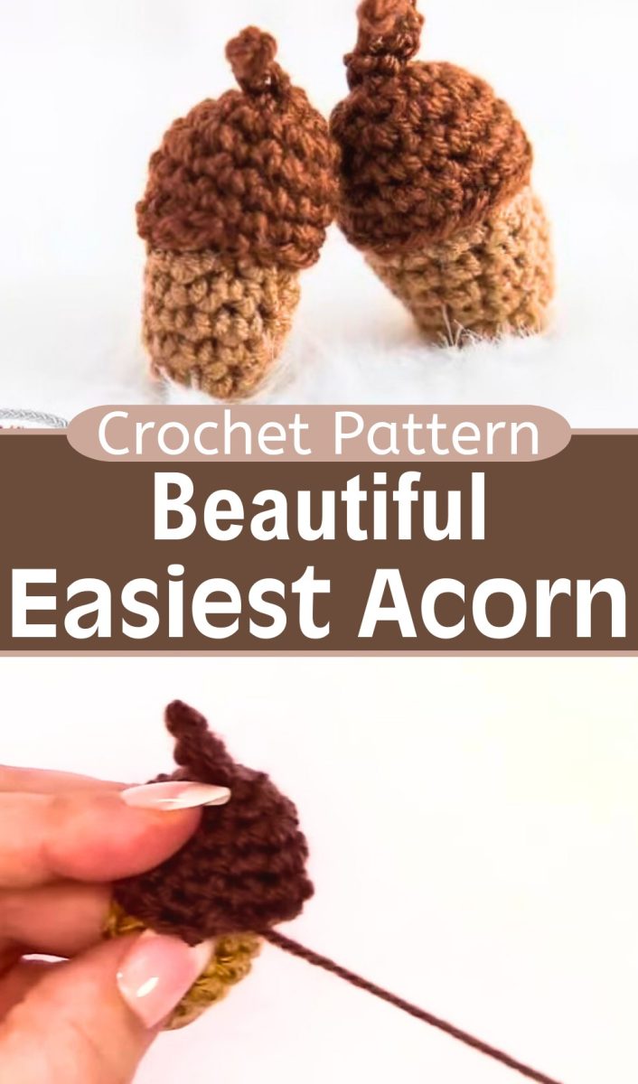 5 Crochet Acorns Amigurumi Patterns In Different Colors - Yours Patterns