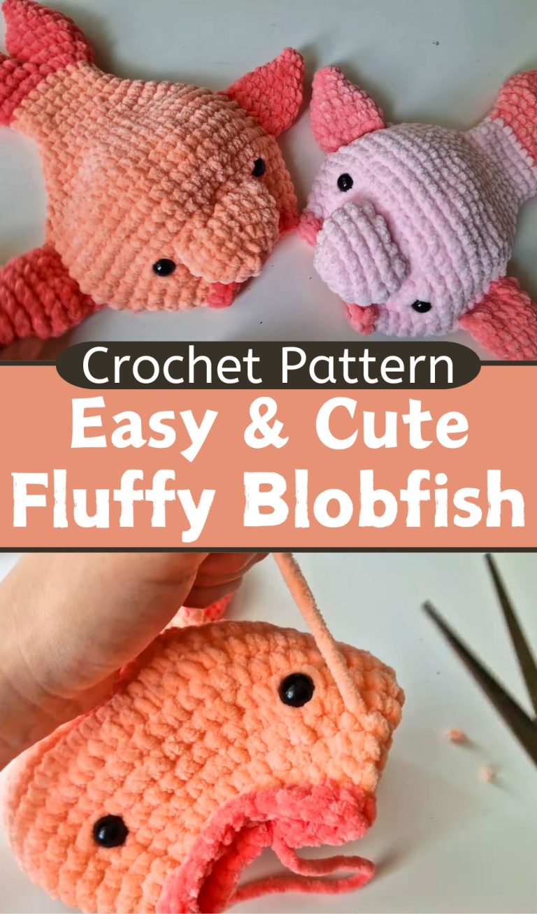 3 Crochet Blob Fish Amigurumi Patterns In Different Colors - Yours Patterns