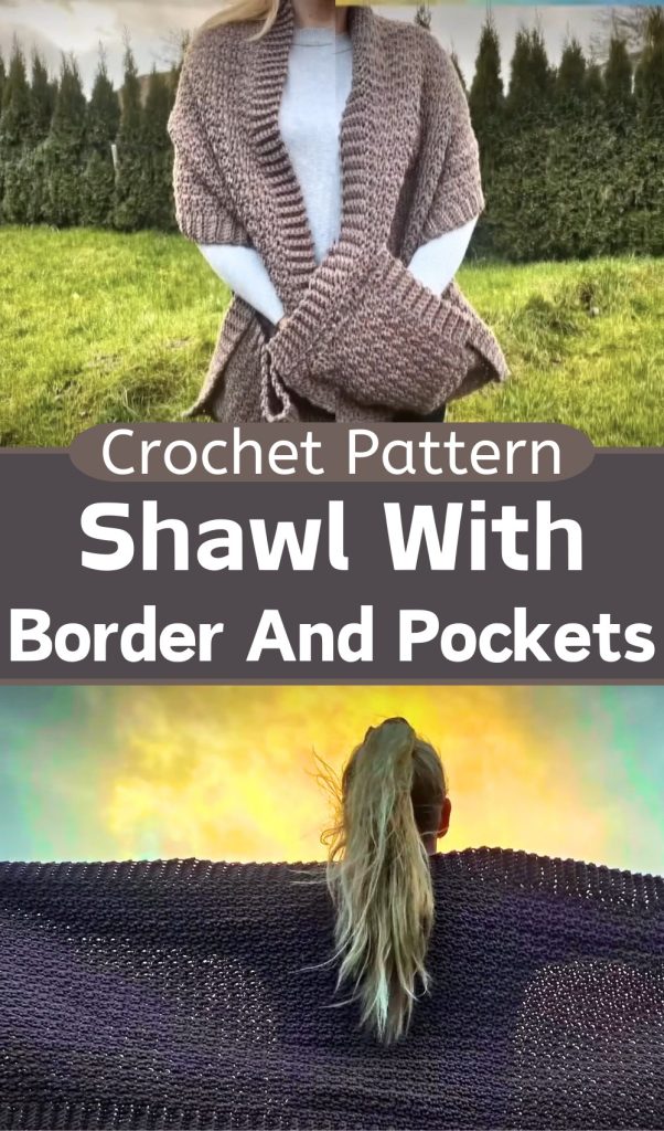 Best Free Crochet Pocket Shawl Patterns - Yours Patterns
