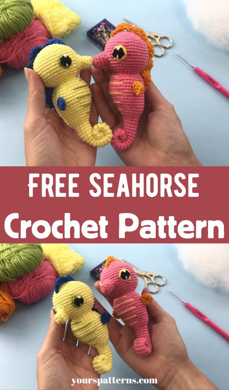 Crochet Seahorse Patterns For Nursery Decorations - Yours Patterns