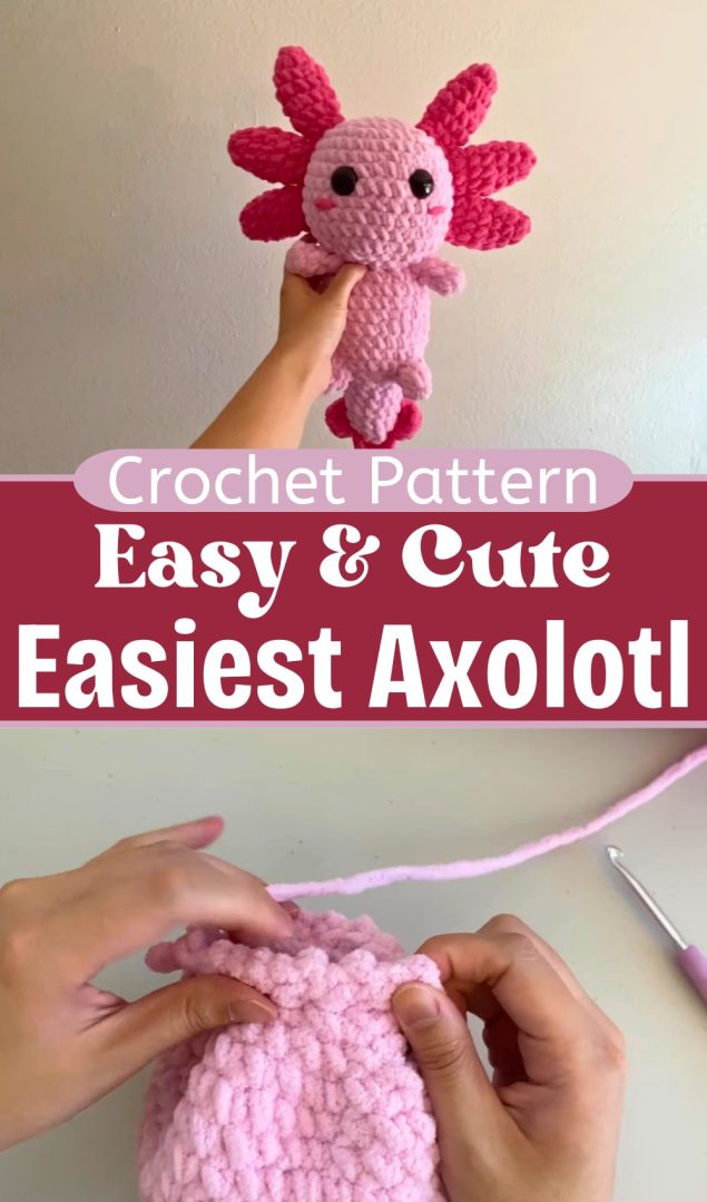 5 Beautiful Cute Crochet Axolotl Patterns To Cuddle - Yours Patterns