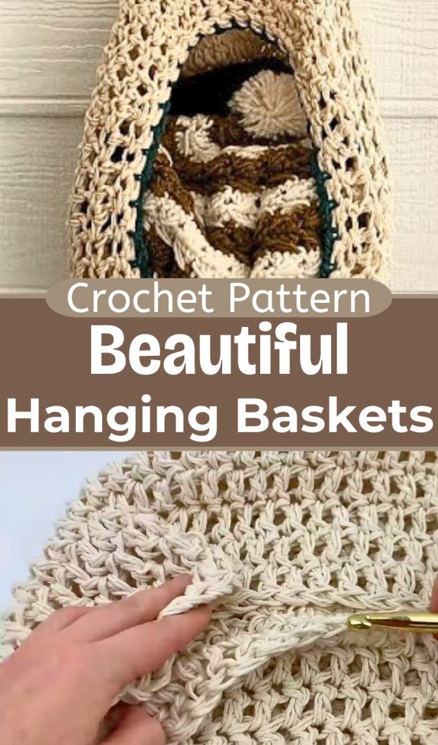 5 Useful Adorable Crochet Hanging Basket Patterns - Yours Patterns