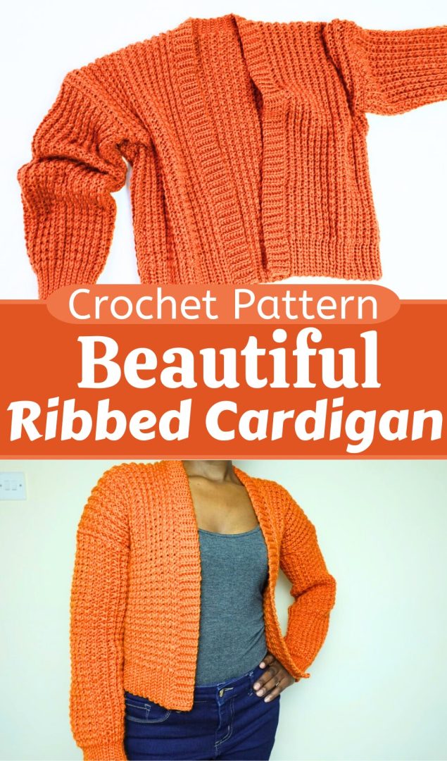 Free Crochet Ribbed Cardigan Patterns - Yours Patterns