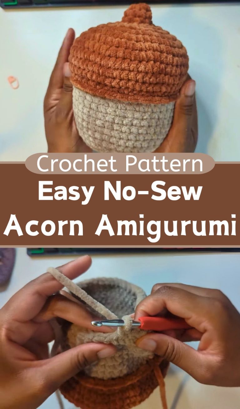 5 Crochet Acorns Amigurumi Patterns In Different Colors - Yours Patterns