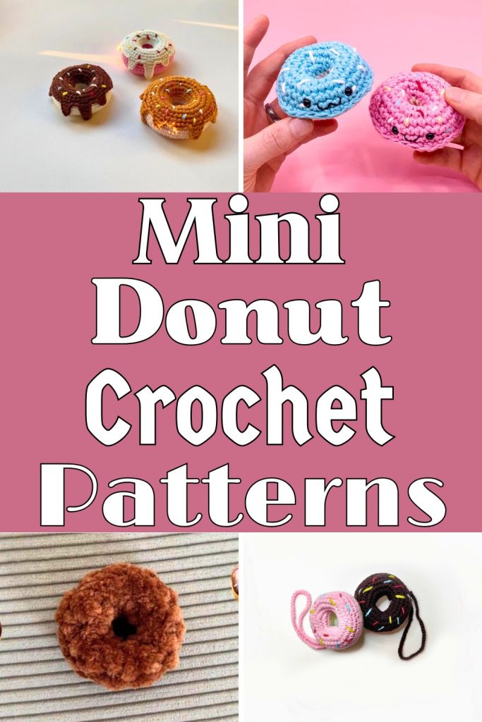 5 Colorful Crochet Mini Donut Amigurumi Patterns - Yours Patterns