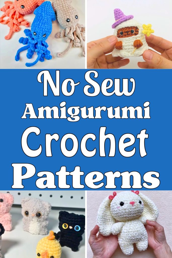 5 Adorable Crochet No Sew Amigurumi Patterns - Yours Patterns