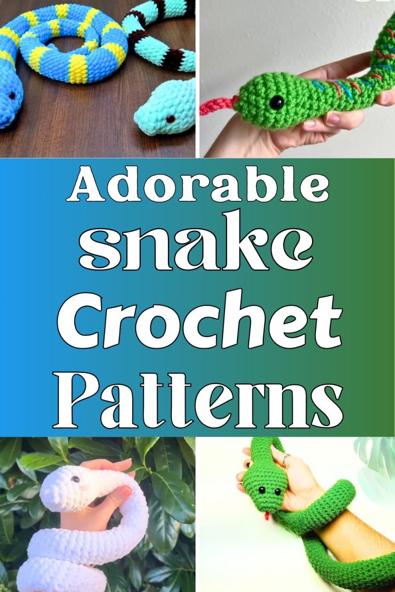 Adorable Colorful Crochet Snake Amigurumi Patterns - Yours Patterns