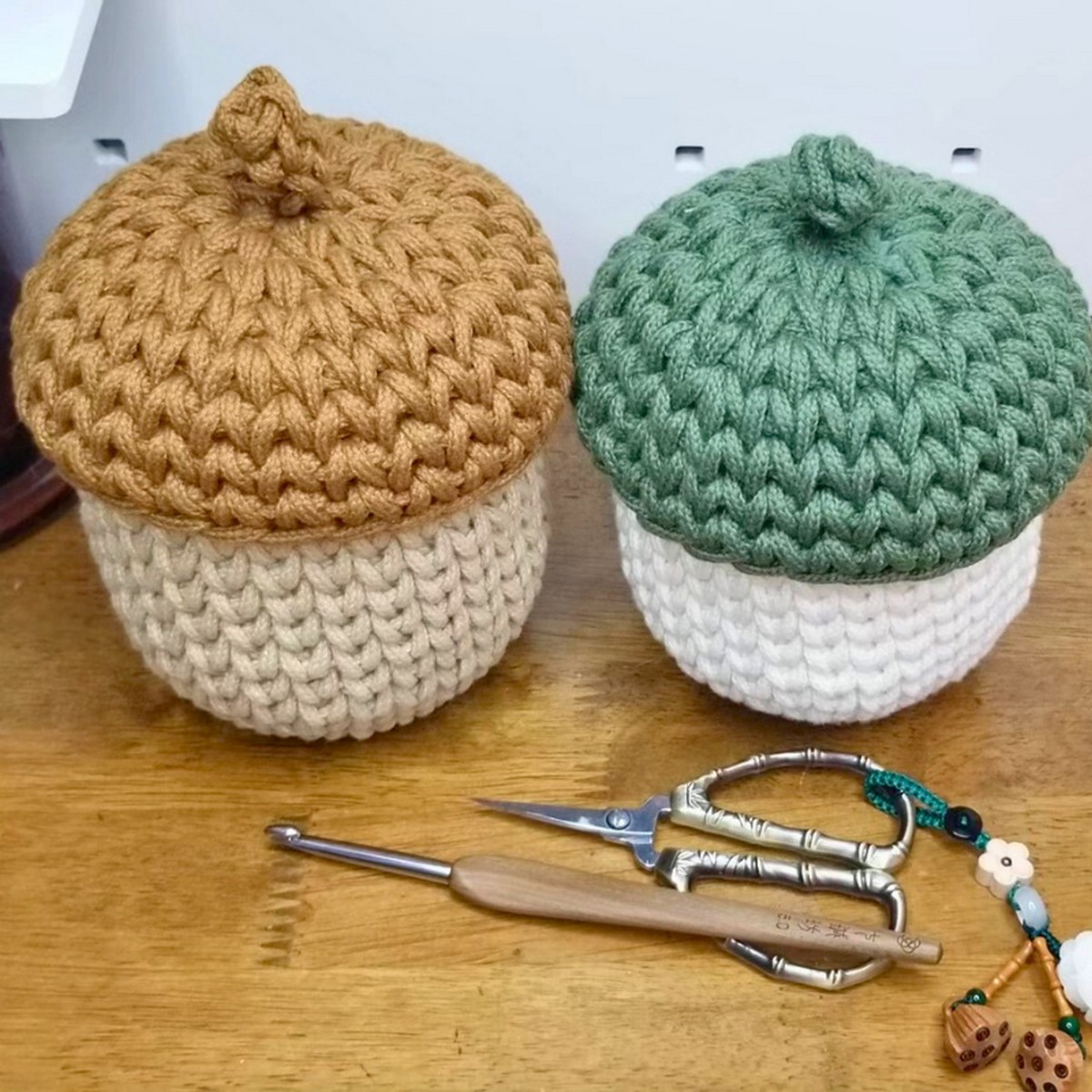 5 Crochet Acorns Amigurumi Patterns In Different Colors - Yours Patterns