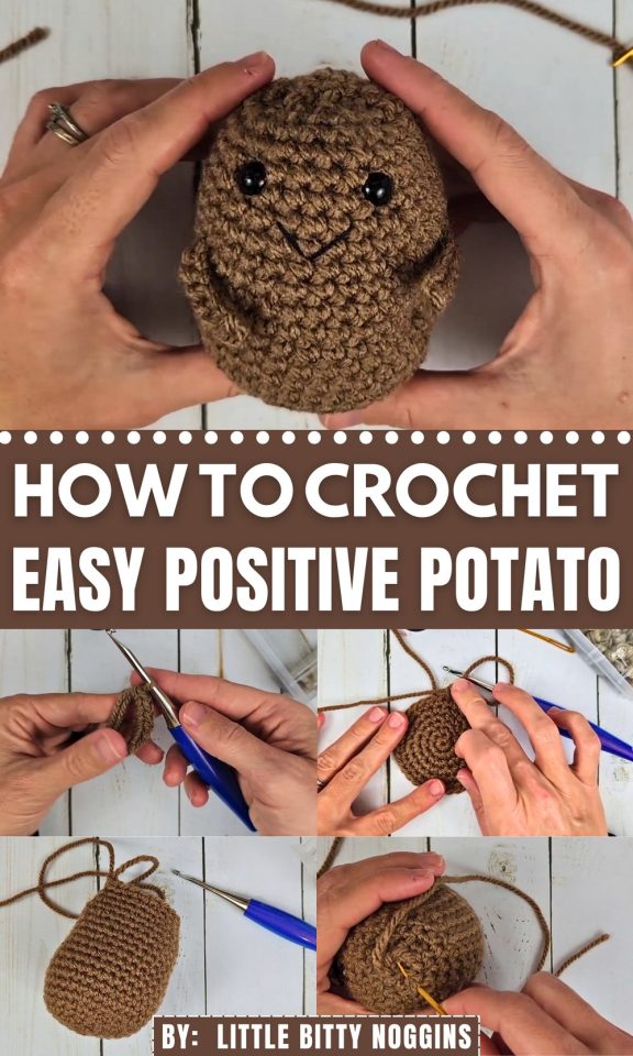 Simple & Sweet Crochet Positive Potato for Uplifting Vibes - Yours Patterns