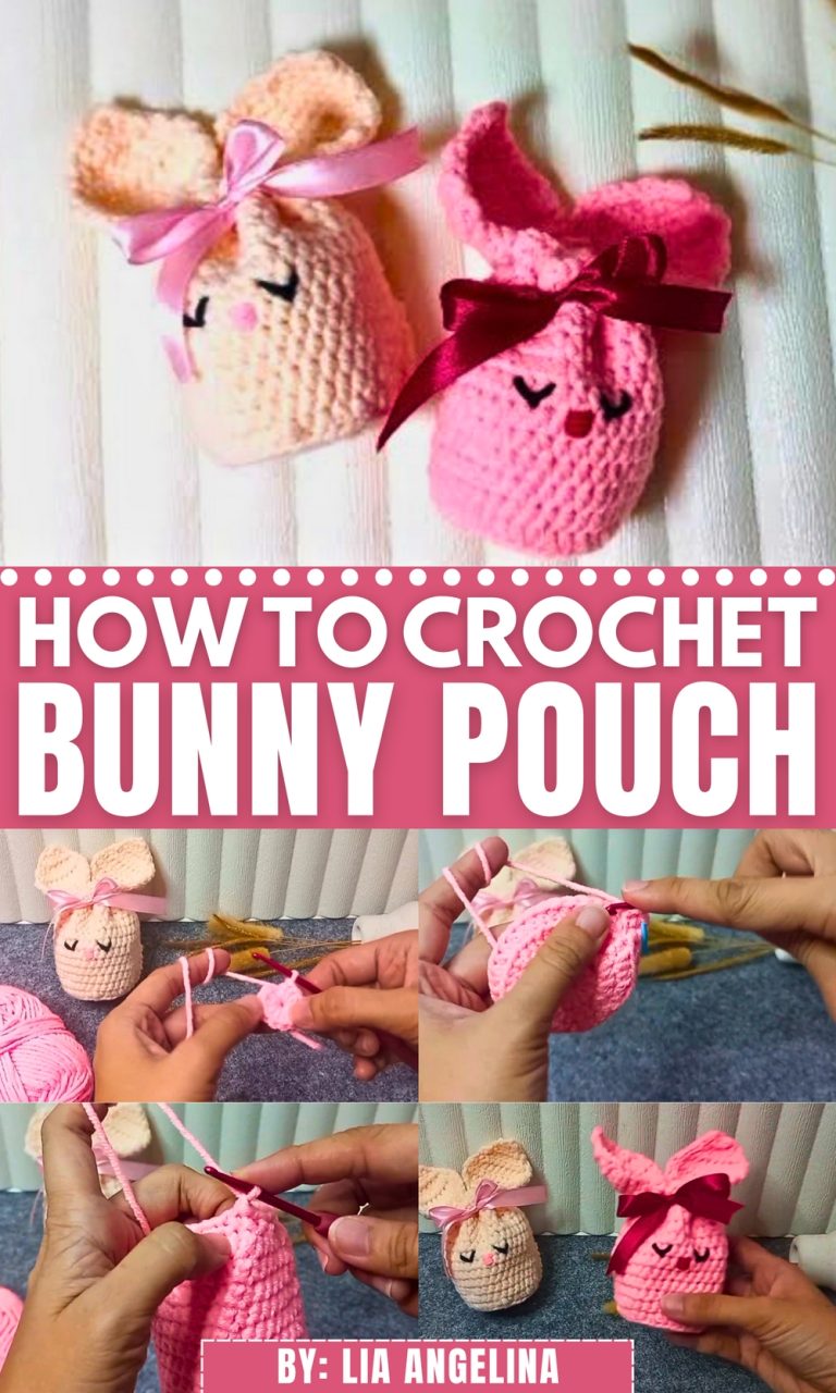 How to Crochet Bunny Pouch Pattern for Gifting and Storage - Yours Patterns
