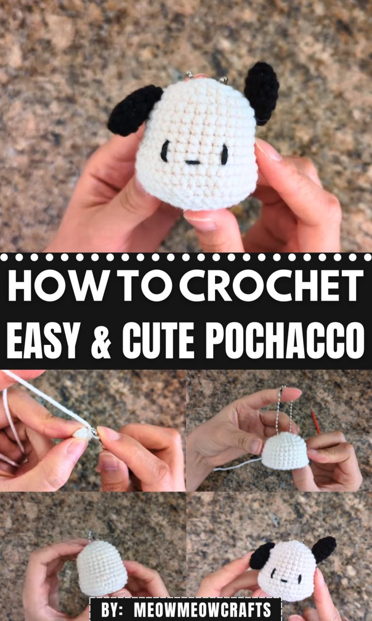Quick and Cute Crochet Pochacco Keychain Pattern for Instant Joy ...