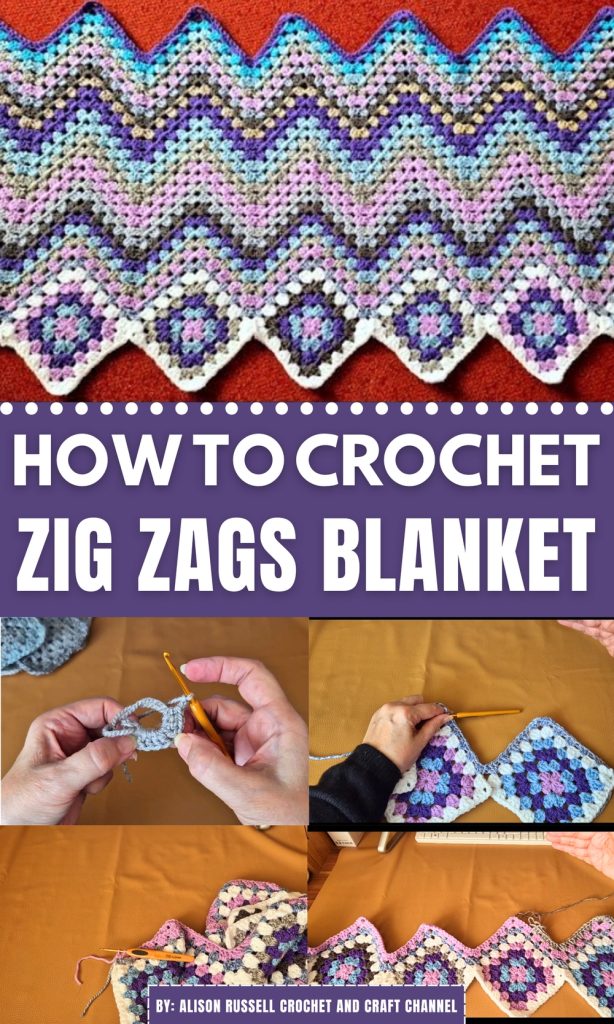 Bold and Beautiful Crochet Zig Zags Blanket Pattern - Yours Patterns