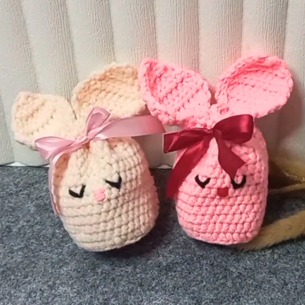 How to Crochet Bunny Pouch Pattern for Gifting and Storage - Yours Patterns