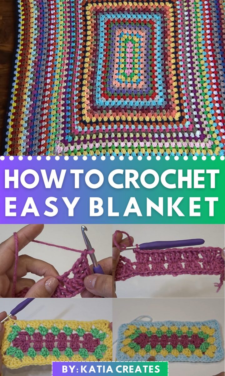 How to Crochet Colorful Throw Blanket for Home Decor - Yours Patterns
