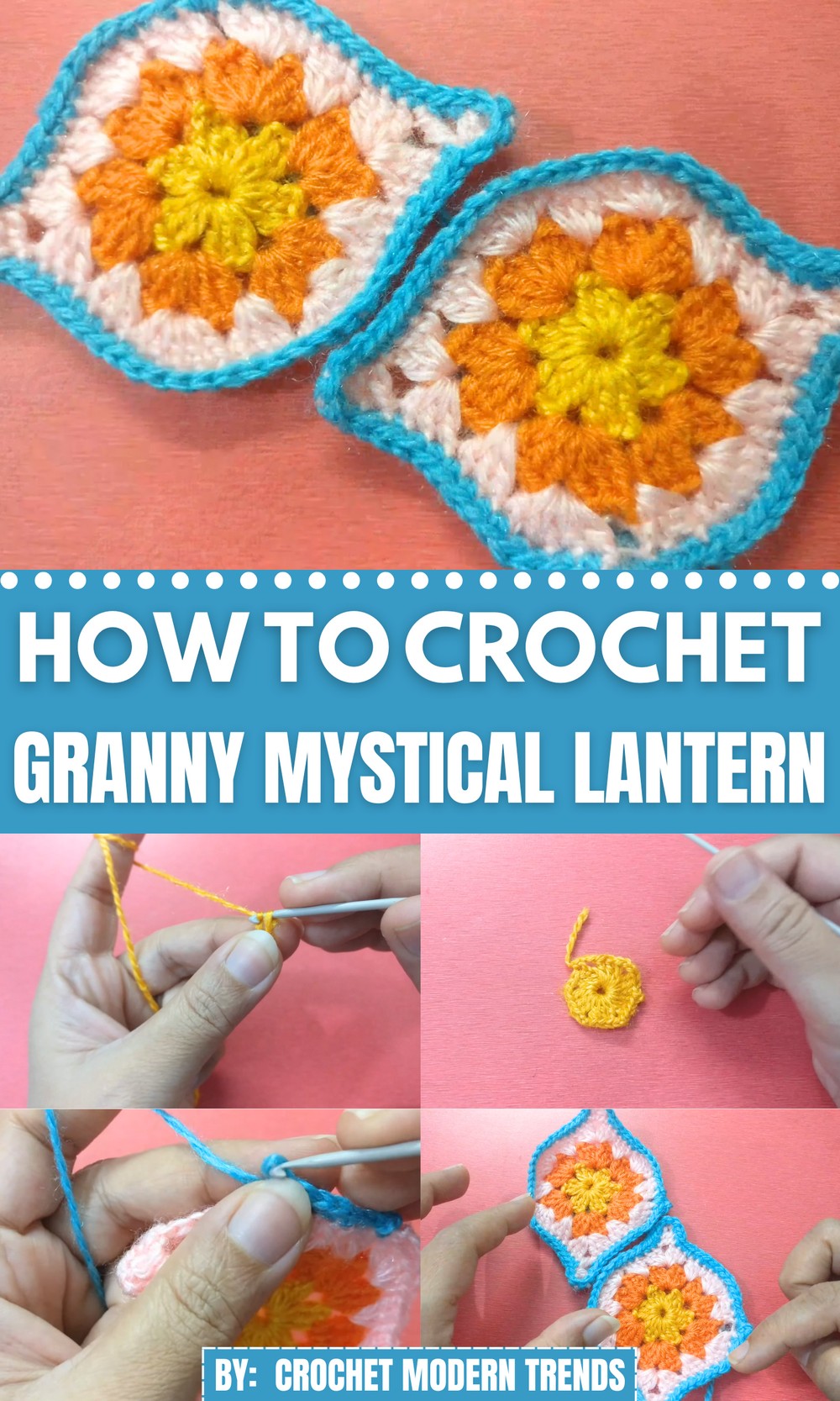 Bold Beauty Crochet Granny Mystical Lantern Pattern in Mesmerizing ...