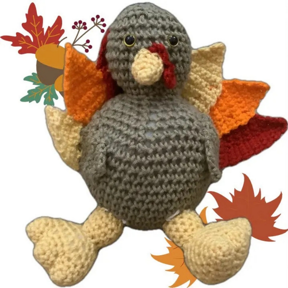 Rustic Crochet Thanksgiving Turkey for Your Handmade Holiday Touch ...