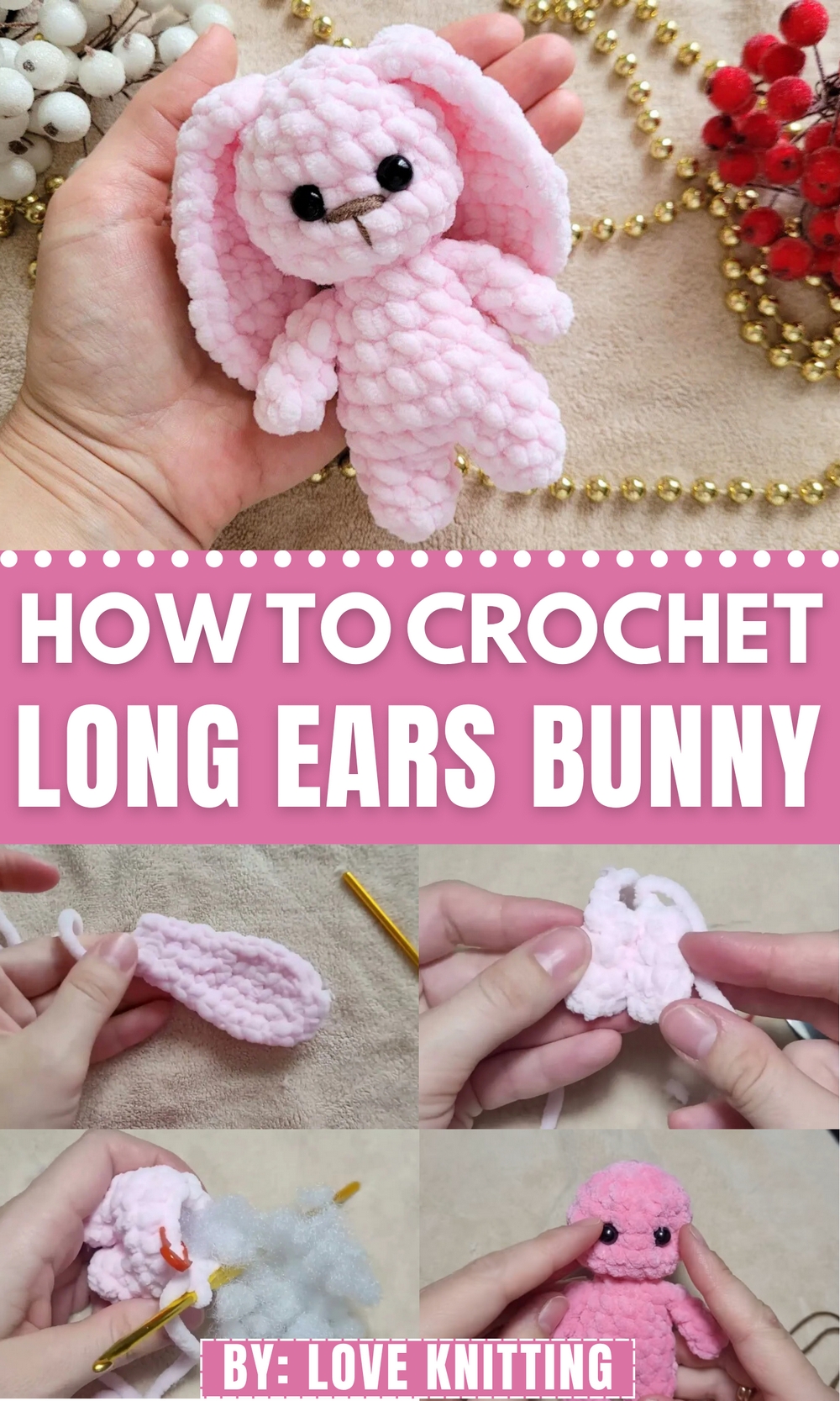 Adorable Style Crochet Long Ears Bunny For Any Occasion - Yours Patterns