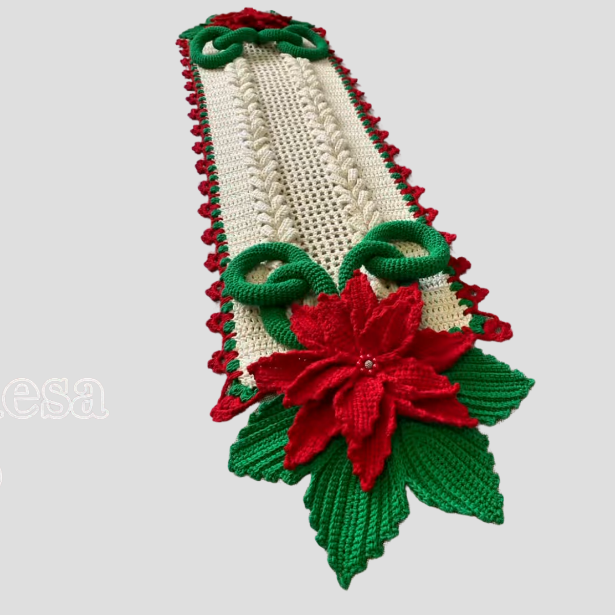 Free Crochet Christmas Table Runner Pattern for Festive Feasts - Yours ...