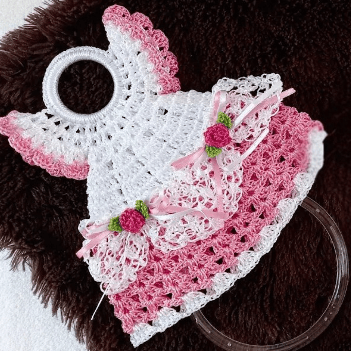 Stylish Crochet Dish Towel Holder Pattern for Busy Kitchens - Yours ...