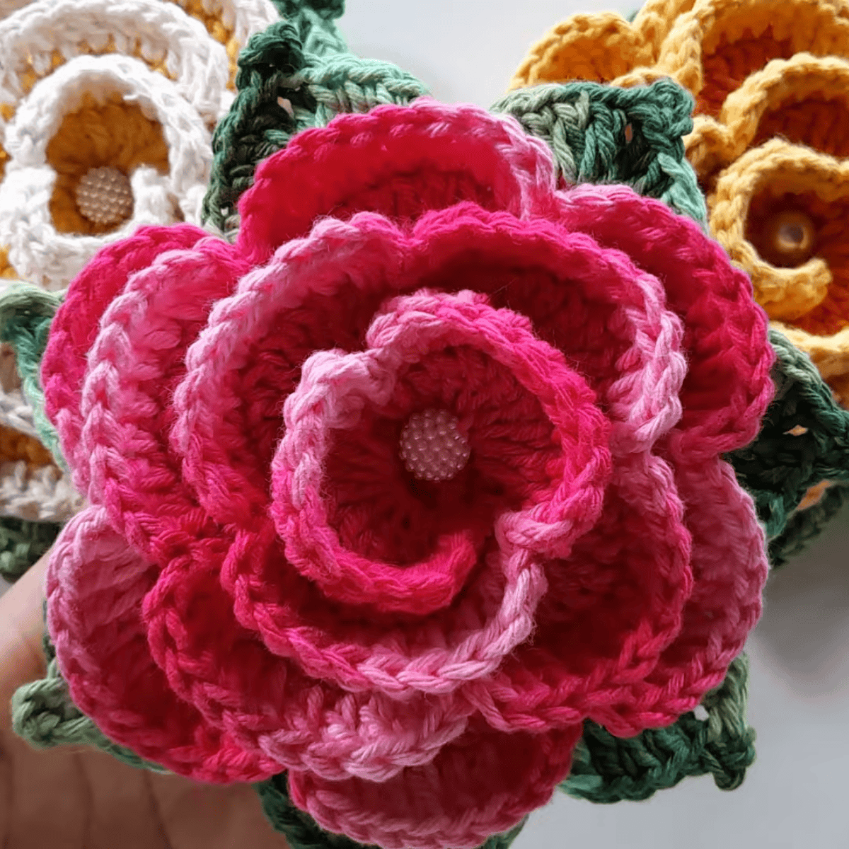 Simply Stunning Crochet Rolled Rose Pattern to Try Today - Yours Patterns