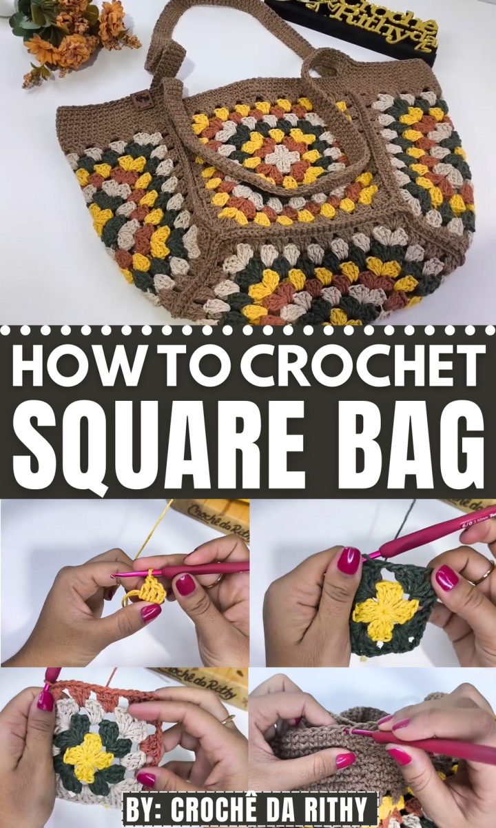 Cute Crochet Square Bag Pattern You Can Make Fast - Yours Patterns