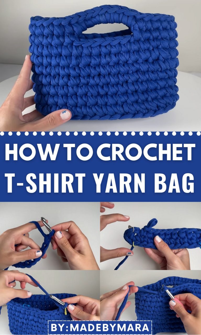 Vibrant Crochet T-Shirt Yarn Bag Pattern for a Minimal Aesthetic - Yours Patterns