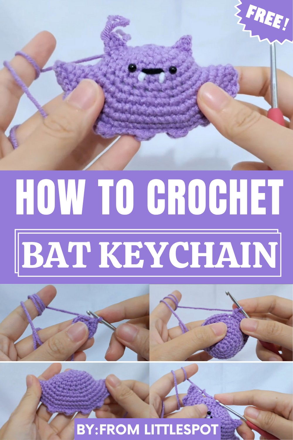 Adorable Crochet Bat Keychain Pattern for Halloween Vibes - Yours Patterns