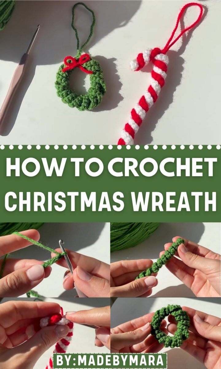 Crochet Christmas Wreath Pattern That Brightens Any Space - Yours Patterns