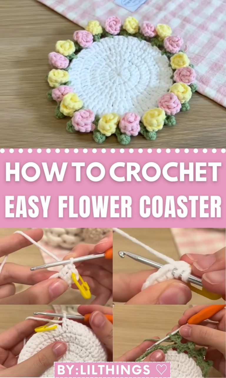 Free Crochet Flower Coaster Pattern for Tea Time - Yours Patterns