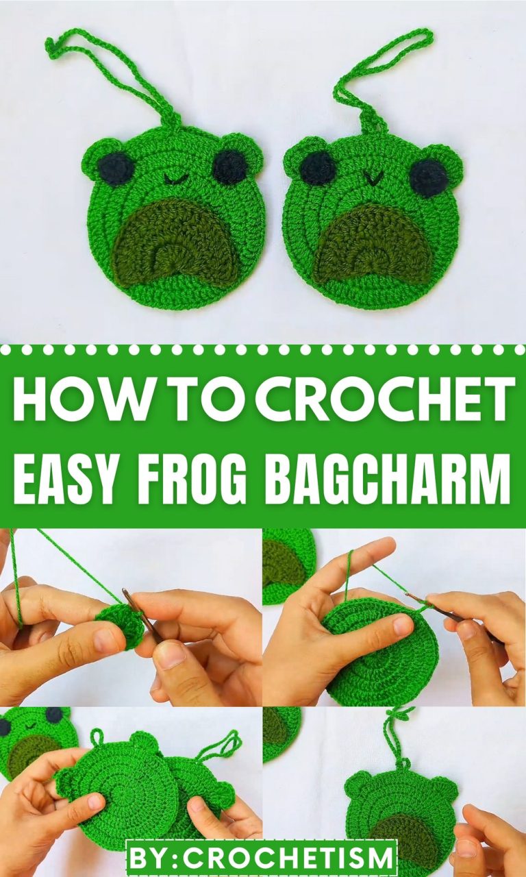 Simple Crochet Frog Bagcharm Pattern That Stands Out - Yours Patterns