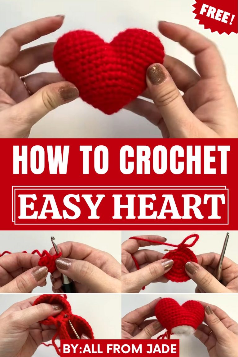 Heartbeat Style Crochet Heart Pattern That’s Simply Cute - Yours Patterns