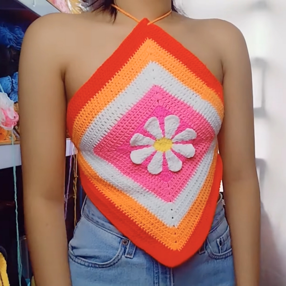 Dazzle Crochet Diamond Top Pattern Full of Personality - Yours Patterns