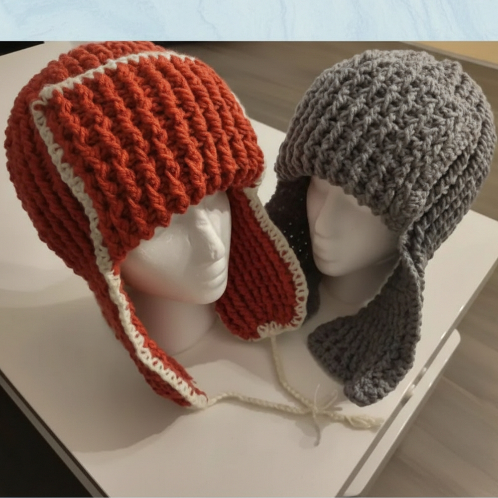 Simple Crochet Hat with Ear Flaps Pattern for Cozy Winter Looks - Yours Patterns