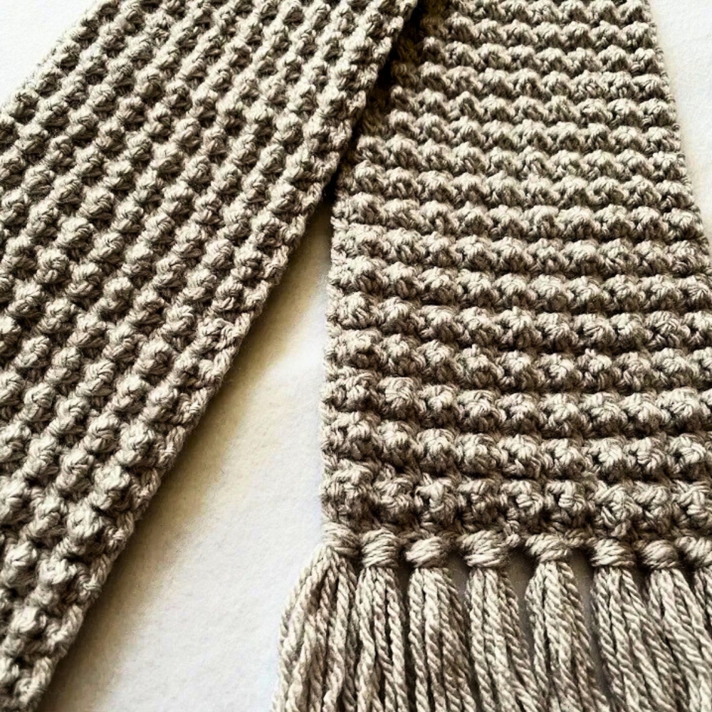 Adorable Crochet One Row Repeat Scarf Pattern to Warm Your Heart ...