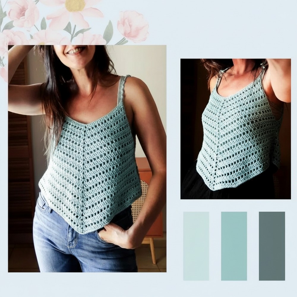 Quick Crochet Summer Top Pattern for Warm Days - Yours Patterns