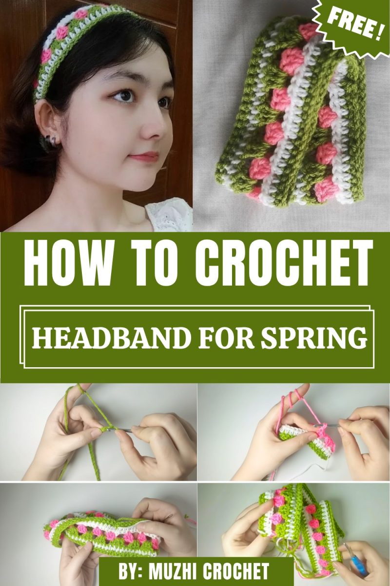 Handmade Crochet Headband for Spring Pattern Step-by-Step - Yours Patterns