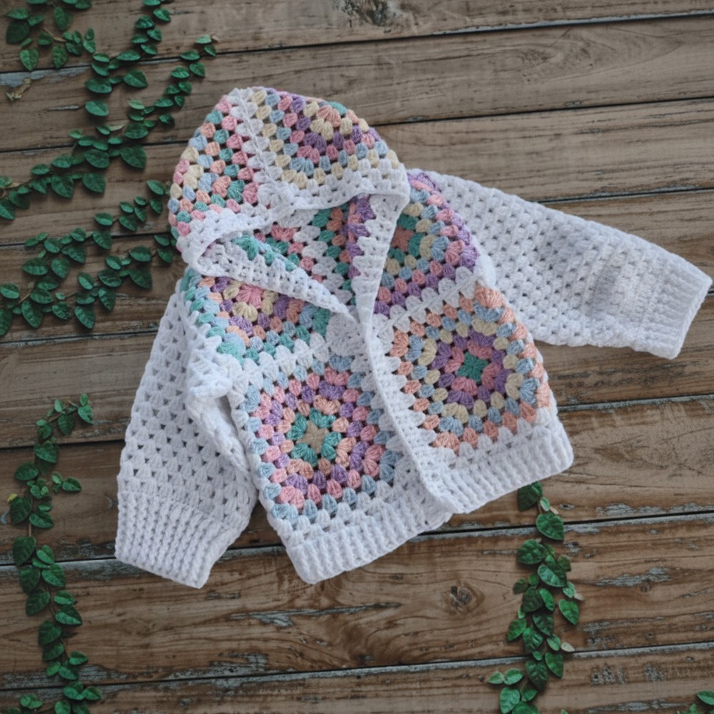 Adorable Crochet Baby Hooded Cardigan Pattern for Little Ones - Yours ...