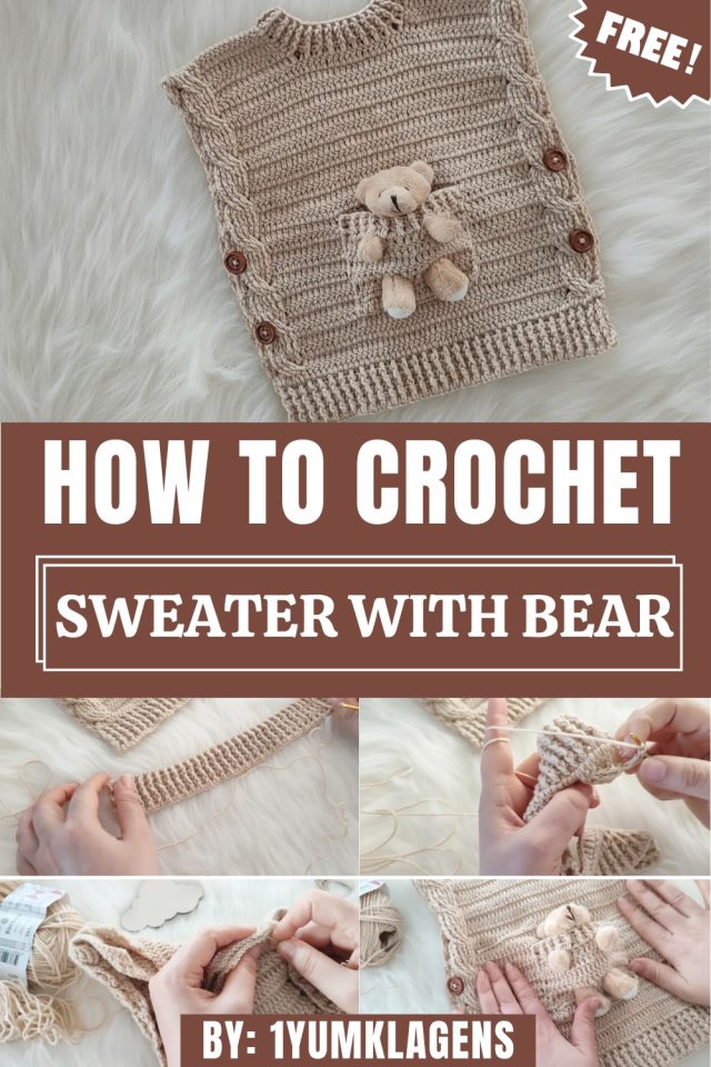 Snuggle Crochet Bear Sweater pattern to Keep Warm - Yours Patterns