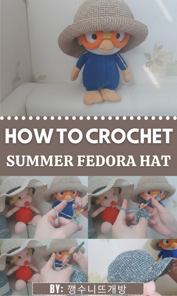 Free Crochet Summer Fedora Hat Pattern for Warm Weather - Yours Patterns